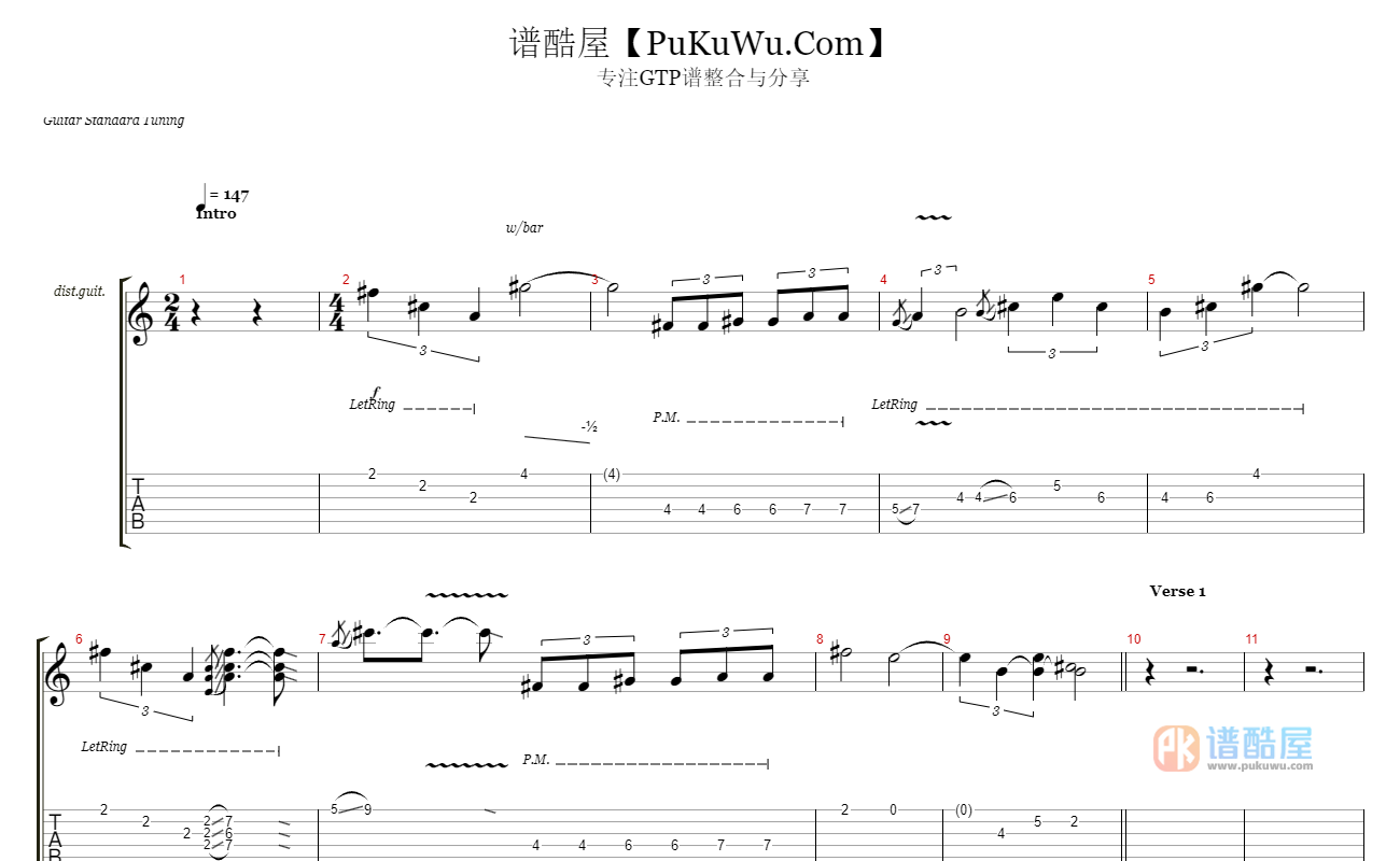 Cynic《Integral Birth》GTP谱|GTP吉他谱 - 谱酷屋